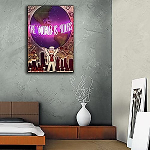 CJQ ALEC-Monopolys The World is Yours Poster Decorative Painting Canvas Wall Art Living Room Posters Bedroom Painting 24x36inch(60x90cm)