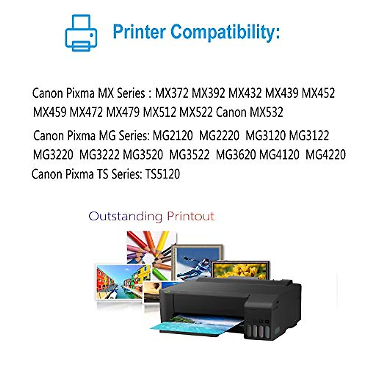 NineLeaf Remanufactured Ink Cartridge Compatible for Canon CL-241XL CL241XL PIXMA MG3620 MG3520 MG3220 MG2220 MG2120 MG3600 MX532 MX472 MX432 MX452 MX522 TS5120 MX392 Printer (Tri-Color,2 Pack)
