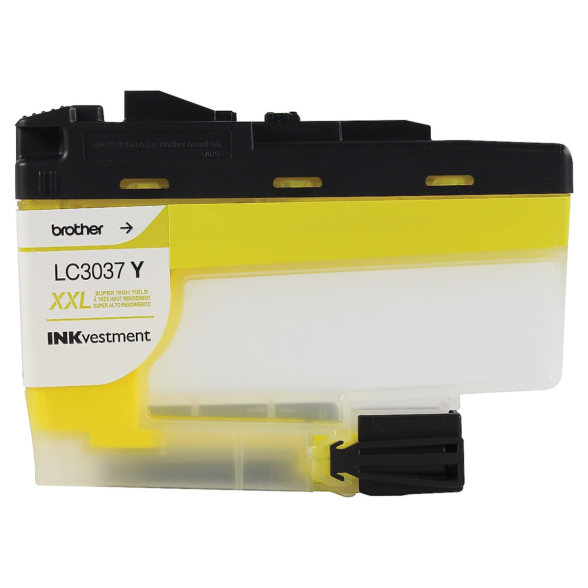 Brother Genuine LC3037Y, Single Pack Super High-Yield Yellow INKvestment Tank Ink Cartridge, Page Yield Up to 1,500 Pages, LC3037
