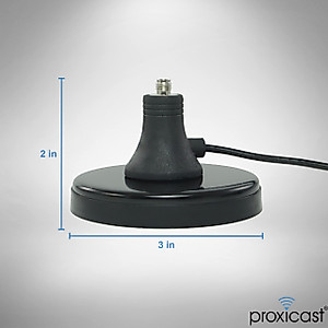 Proxicast 5-8 dBi 4G/5G External Magnetic High Gain Cell Antenna Compatible with Cisco, Cradlepoint, Netgear, Pepwave, MoFi, Digi, Sierra and Other Routers & Modems with SMA Connectors ANT-006-SMA-2PK