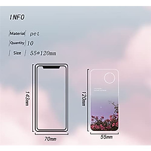 ROUKANNGE 10pcs Forest Theme Bookmarks, Transparent Gradient Color Bookmarks, Suitable for Women, Students, Teachers, Reading Lovers and Writers. This is a Simple and Beautiful Perfect Gift