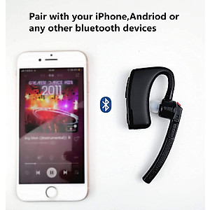 radtel Walkie Talkie Bluetooth Headset, Bluetooth Earpiece with Noise Cancelling Mic, Compatible BaoFeng Kenwood Quansheng Radios uv-k5 uv-5r & More. (Updated Version) (Original)