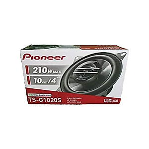 PIONEER TS-G1020S 420 Watts Max Power 4" 2-Way G-Series Coaxial Full Range Car Audio Stereo Speakers with ALPHASONIK Earbuds