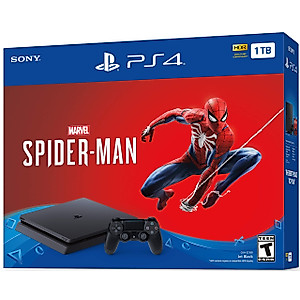 PlayStation 4 Slim 1TB Console - Marvels Spider-Man Bundle (Renewed)