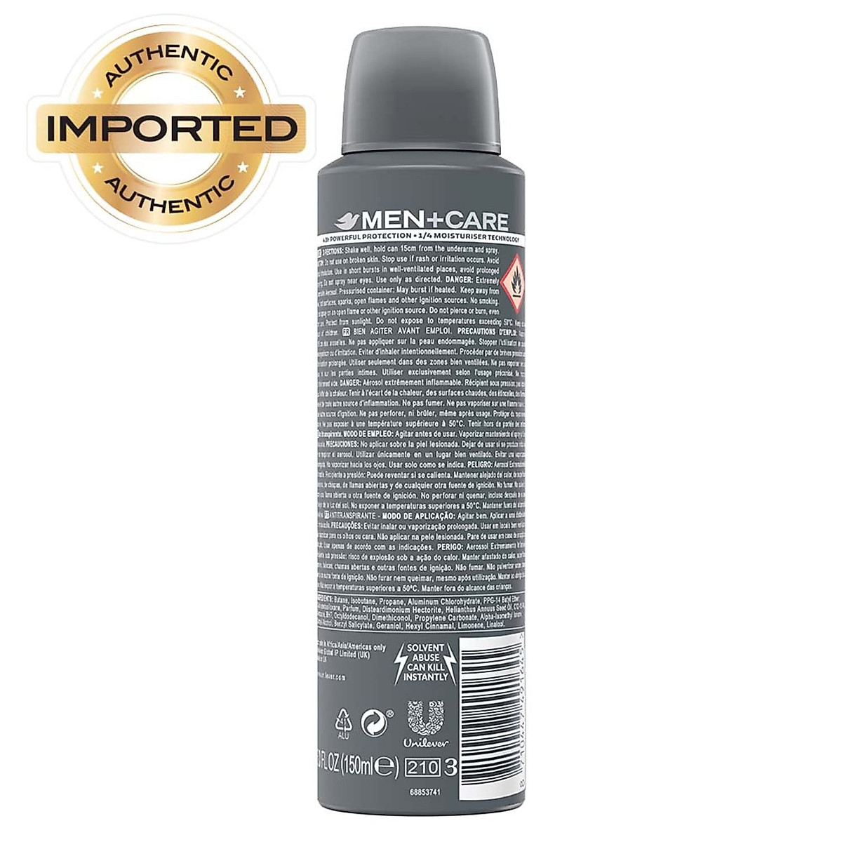 Dove Men Care Anti-Perpirant Deodorant Spray Sport Active Fresh 150Ml - Pack of 6 by Dove