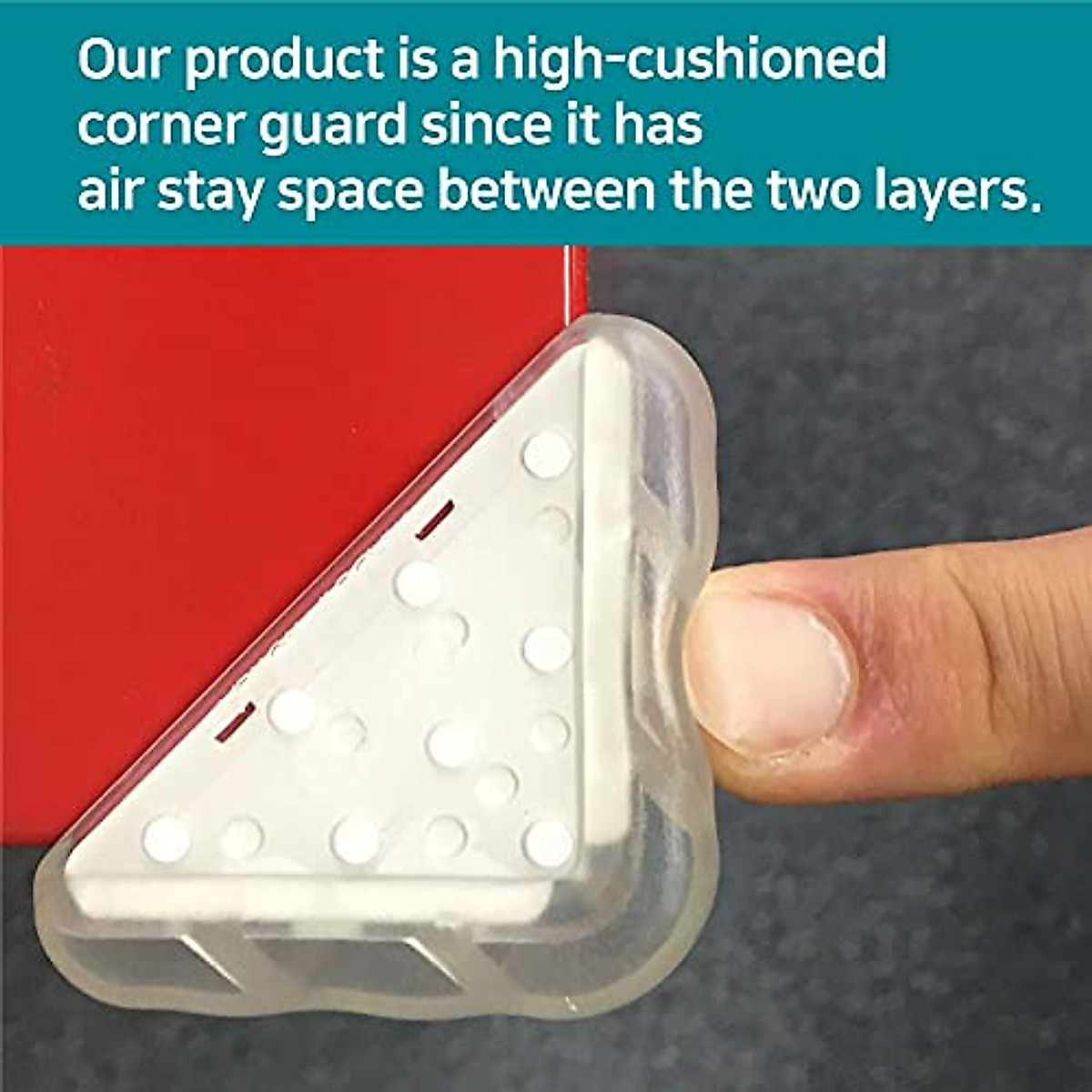 APPASON Double Structure Designed Corner Guards, Baby Proofing Table Corner Protectors, Keep Child Safe, Protectors for Furniture Against Sharp Corners 12 Packs