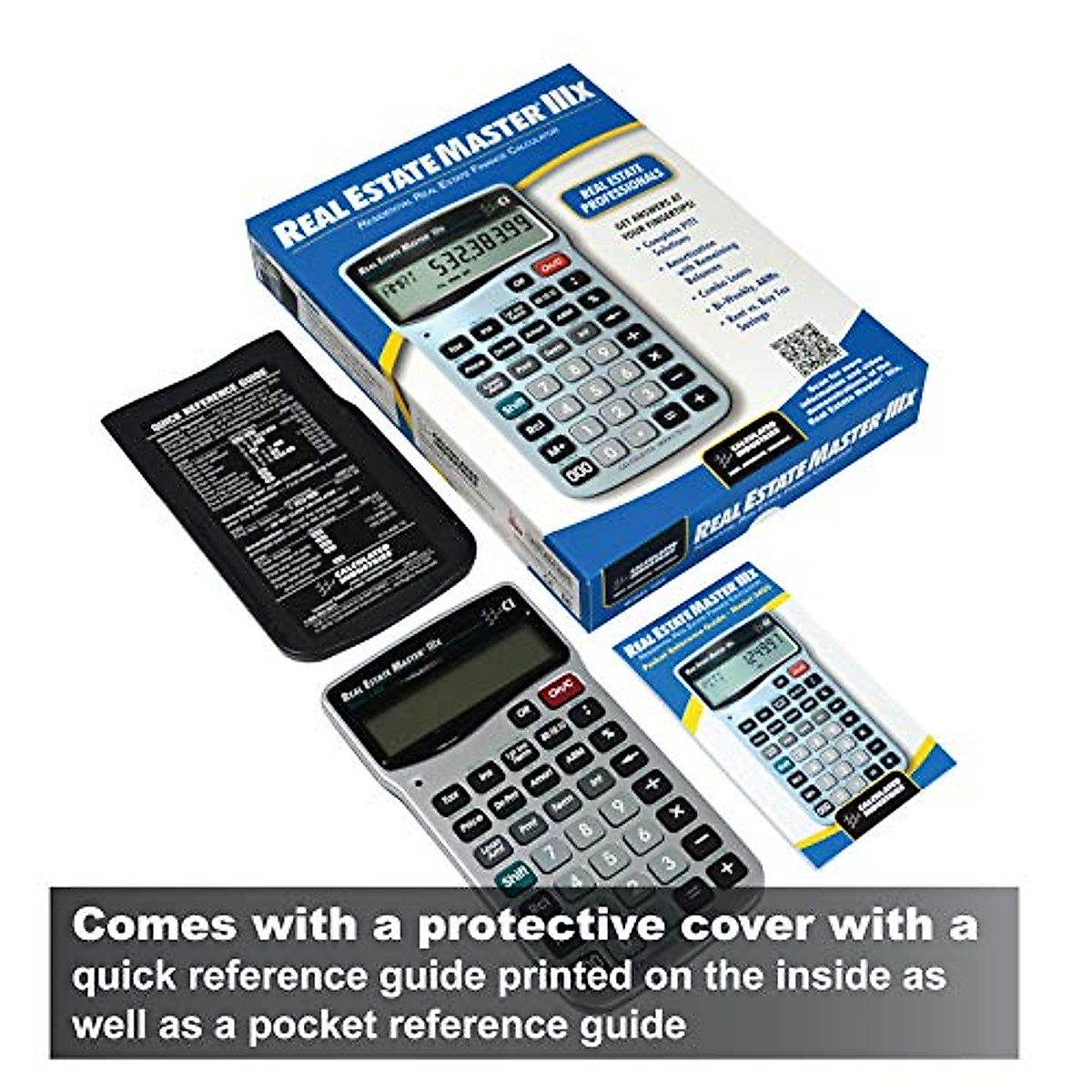 Calculated Industries 3405 Real Estate Master IIIx Residential Real Estate Finance Calculator | Clearly-Labeled Function Keys | Simplest Operation | Solves Payments, Amortizations, ARMs, Combos, More