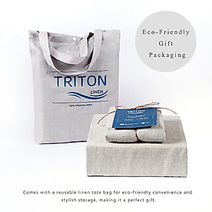 100% Pure Linen Duvet Cover Set - Soft, Breathable & Durable with Button Closure and Corner Ties, Natural Washed French Flax (3P-Natural Linen, 1Duvet Cover + 2Pillowcases - King/Cal King)