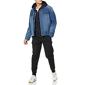 Amazon Essentials Cargo Sweatpants for Men - Fleece Jogger, Black, X-Large