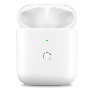 Airpod Charging Case,Wireless Airpod Replacement Charging Case Compatible with AirPods 1&2,Airpod Charger Case Only,450 mAH Airpod Battery Replacement with Bluetooth Pairing Sync Button,Pure White