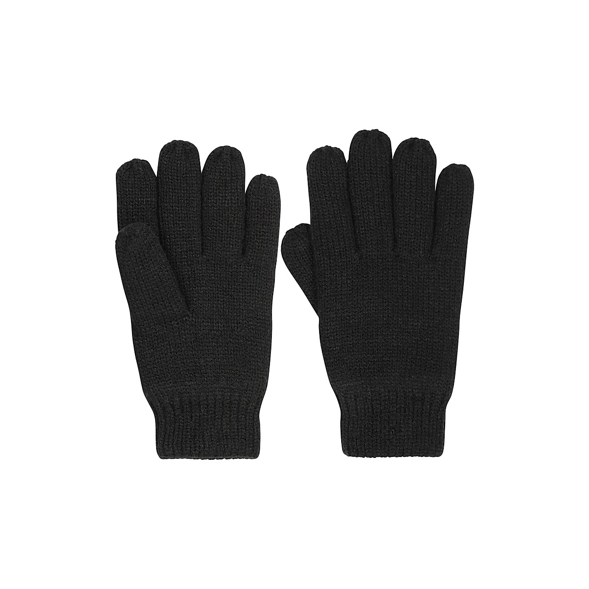 Mountain Warehouse Kids Knitted Thinsulate Thermal Gloves Black Small/Medium