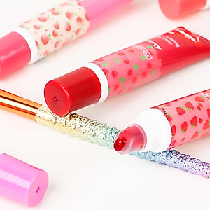 Aooba 6 Colors Sexy Colors Lip Gloss Sets Tattoo Magic Color Lip Stain Tint Long Lasting Peel Off Colored Matte