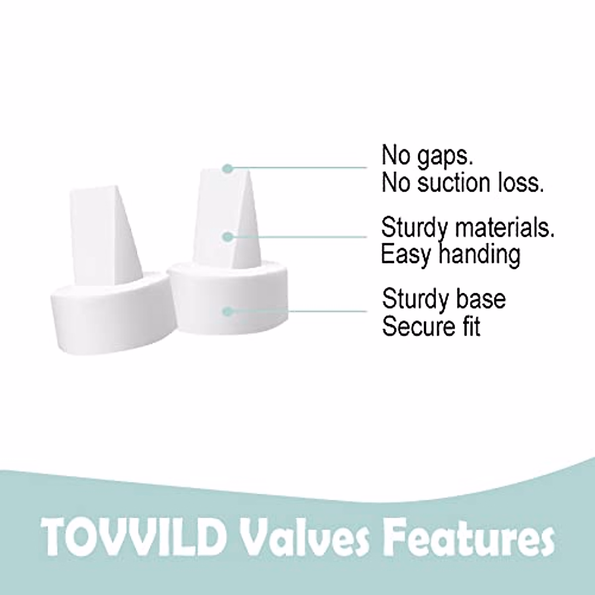 TOVVILD Pump Parts Compatible with Spectra Pump - Duckbill Valves Silicone Membrane for Spectra S1 Spectra S2 Spectra 9 Plus, Replace Backflow Protector, Not Original Spectra Pump Accessories