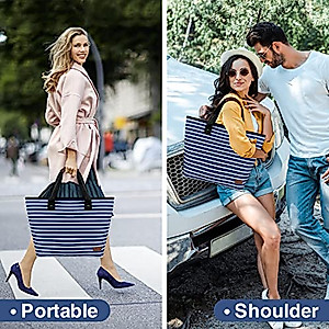 Yuzerfortalbe Large Cooler Bag Insulated Blue 30can 18L,Leakproof Soft Coolers Insulated Tote Bag, Reusable Grocery Bag ，Lunch Box Lunch Bag for Picnic Beach Camping.