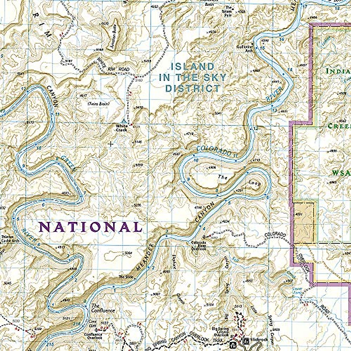 Canyonlands National Park (National Geographic Trails Illustrated Map) (National Geographic Trails Illustrated Map, 210)