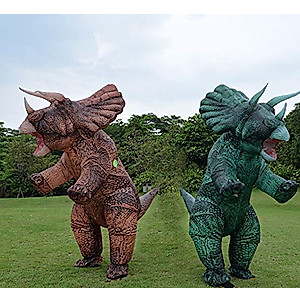 Cleacloud Mini Blower Fan for Dinosaur Costume,Green Upgrade Inflatable Costume Fans Replacement Blow up Blower Potable USB Air Pump