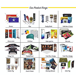 BannerBuzz Blade Flag “Open House, Please Come In”, 2' X 9.58' | 13' ft Long Graphic with Hardware Includes Aluminum Flag Pole & Ground Spike Base (Theme 2) (Double Side Print)