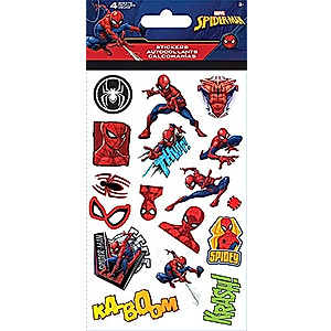Marvel Shop Spiderman School Supplies for Kids - Bundle with Spiderman Backpack and Lunch Bag Plus Stickers, Water Bottle, and More (Marvel School Supplies)