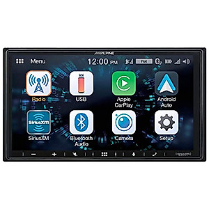 Alpine iLX-W650 2-DIN 7" Car Stereo, Apple CarPlay/Android Auto, SiriusXM Ready, AM/FM Radio & Bluetooth, PowerStack Compatible Head Unit, 6-Ch. Preamp Outputs (Stereo Only)