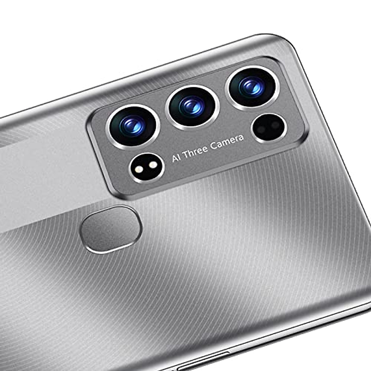 Zunate Unlocked Cell Phone, Factory Unlocked Smartphone 128GB ROM 6GB RAM, 6.5" Android Phone GSM Unlocked Smartphone with 16MP Camera, 5000mAh, Face Unlock, Fingerprint on The Back(Grey)