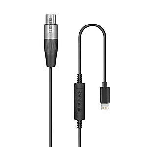 Saramonic XLR Female to Apple Lightning Microphone Interface Cable for iPhone & iPad (LC-XLR)