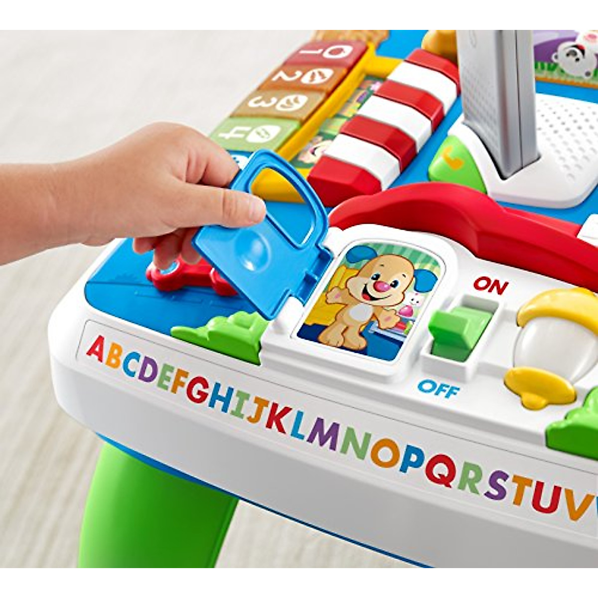 Fisher-Price Baby to Toddler Toy Laugh & Learn Around the Town Learning Activity Table with Music & Lights for Infants Ages 6+ Months​ (Amazon Exclusive)