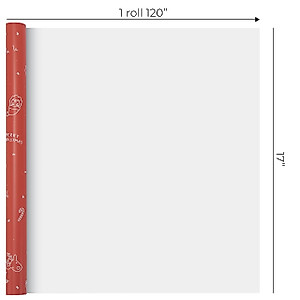 Beautiful Christmas Gift Wrapping Paper Rolls - Set of 3 Quality Paper Rolls With Cute Designs For Small & Medium Size Gifts - Add a Touch of Magic to Every Gift You Wrap - 17 in x 120 in Per Roll