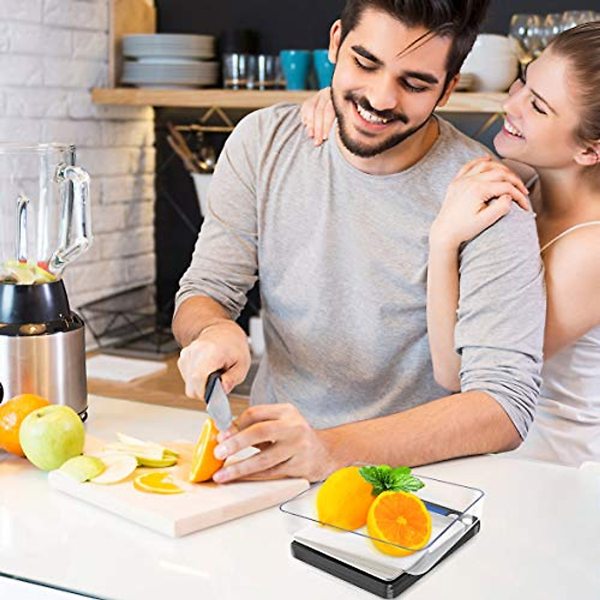 Fuzion Digital Kitchen Scale 3000g/ 0.1g, Pocket Food Scale 6 Measure Modes, LCD, Tare, Digital Scale Grams and Ounces with 2 Trays for Food, Cooking, Nutrition, Reptiles(Battery Included)