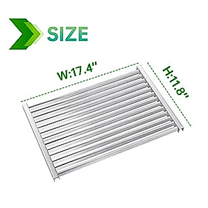 Folocy Grill Grates Replacement for Weber Spirit Grill Grates Grill Parts, for Weber Spirit E-310, E-320, S-310, S-320, Weber Genesis Silver B/C, Genesis Gold B/C, Genesis Platinum B/C, Genesis 1000