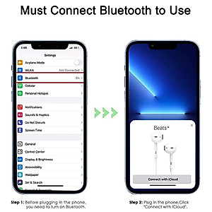 2 Pack - Apple Earbuds,iPhone Headphones Wired Lightning Earphones(Built-in Microphone & Volume Control)[Apple MFi Certified] Noise Isolating Headsets for iPhone 14/13/12/11/X/8/7/6,All iOS System
