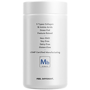 Codeage Multi Collagen Protein Beauty Night - Melatonin, Magnesium Bisglycinate, 5-HTP, L-Theanine, English Lavender Flower, Bone Broth - Vitamins - Supplement - Sleep Pills - Non-GMO - 150 Capsules