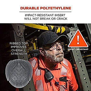 Ergodyne Skullerz 8945F(x) Universal Bump Cap Insert with Extra Venting, Fits Into Any Baseball Hat, Charcoal