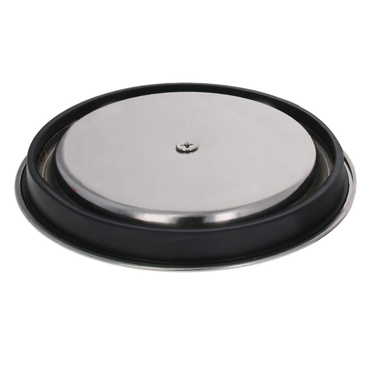 MroMax 1Pcs Kitchen Sink Drain Stopper Rubber Seal 119mm Stainless Steel Sealing Lid for Kitchen Sink Silver Tone