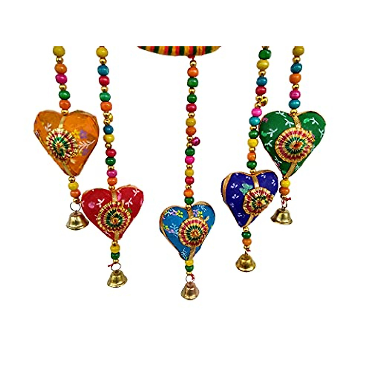 FIKIMOS Handmade Crafted Home Decoration Hanging Heart Shape Door Ornaments Shandler (Love Heart Ring)