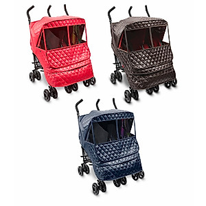 Manito Castle Alpha Twin Stroller Weather Shield (Navy)