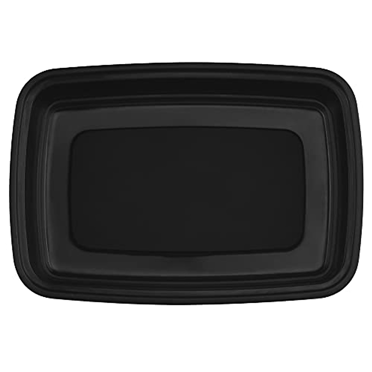 TIYA Takeout Food Containers - 28 oz Bulk 150 Pack with Lids - Rectangular Plastic Food Storage - Reusable Microwavable Dishwasher Safe Restaurant Set - Leak Proof for To-Go & Meal Prep