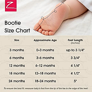 Zutano Unisex Cozie Fleece Baby Booties with Grippers, Baby Essentials, Fuchsia, 24 Months