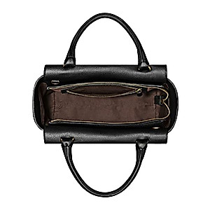 Maxwell Scott | Womens Luxury Leather Small Tote Bag Purse | The Paluzza | Handmade In Italy | Black Pebbled