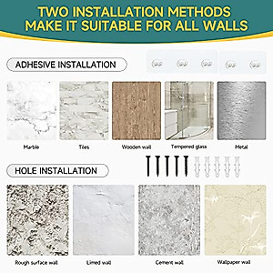 Linksandt Shower Caddy, 4 Pack Shower Shelves, Adhesive & Drilling 2 in 1 Bathroom Organizer, Large Capacity, Rustproof Stainless Steel Bathroom Shower Organizer, Shower Shelf for Inside Shower, Black