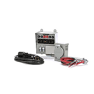 Reliance Controls Corporation 31406CWK 30 Amp 6-circuit Pro/Tran Transfer Switch Kit for Generators (7500 Watts).,Gray