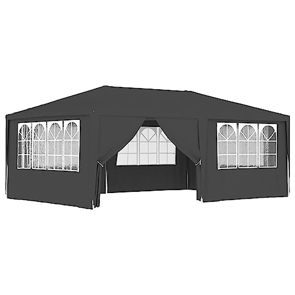 WIFESE Pop Up Canopy 13′x20′(6x4 m) Outdoor Tent with Sidewalls Gazebo Tent for Camping Screen House Door Awnings Exterior Patio Gazebo Waterproof Canopy Sun Shade Shelter Backyard,Garden Anthracite