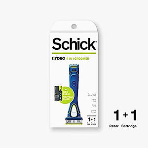 Schick Hydro 5 Men's Styling Razor with Body Groomer and Beard Trimmer