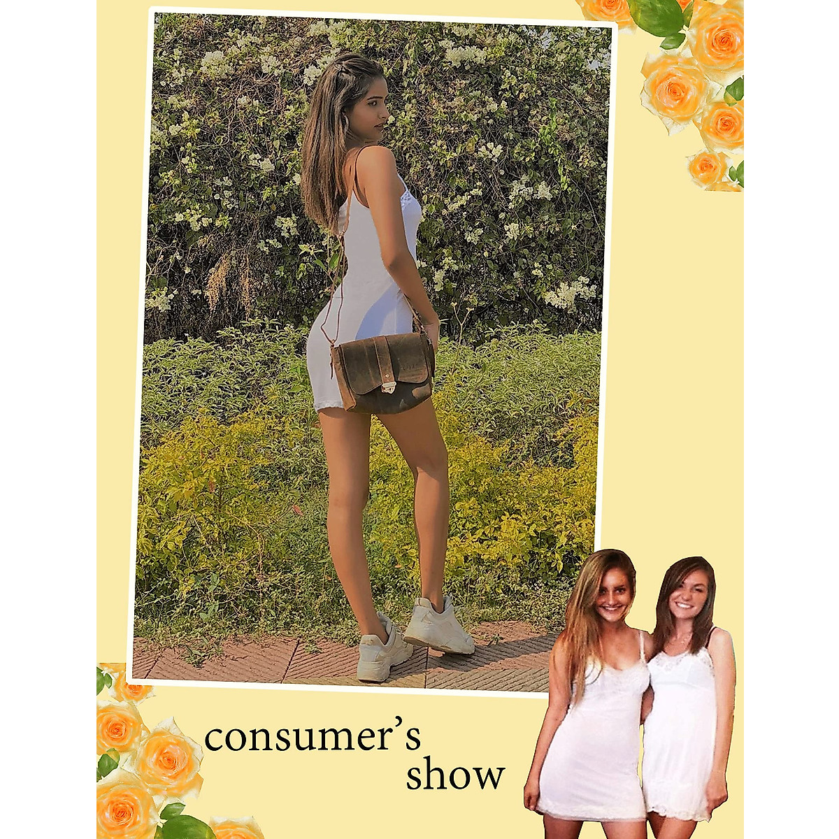 Avidlove Women's Chemise Nightgown Sleepwear Lace Lounge Dress Spin Slip, Small, White