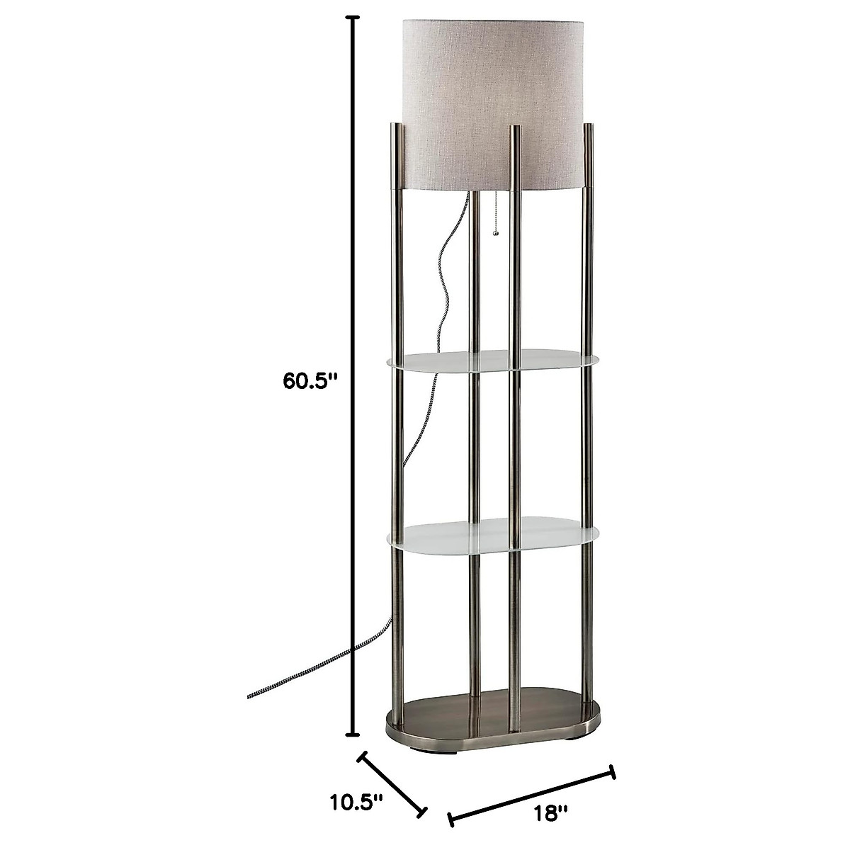 Adesso Norman Shelf Floor Lamp