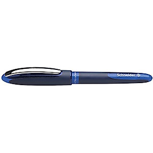 Schneider One Business Rollerball Pen, 0.6 mm Ultra-Smooth Tip, Blue Barrel, Blue Ink, Blister Pack of 1 Pen (78303)