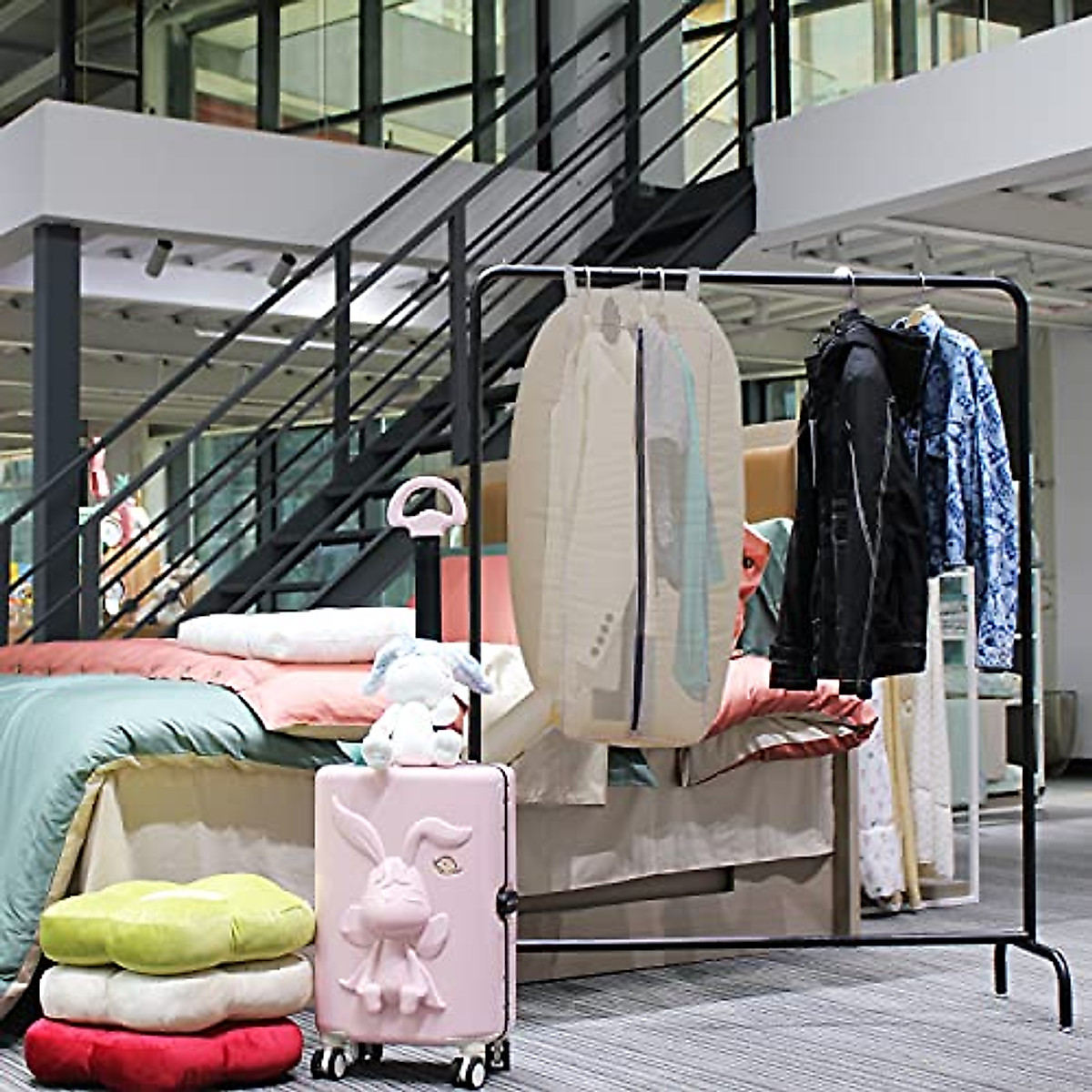 Dear Morning Portable Clothes Dryer Foldable Apartment Clothes Dryer, Fast Heating and Quick Drying, Travel Light Dryer（Khaki）