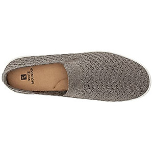 WHITE MOUNTAIN Shoes Courage Women's Slip-on Sneaker, Silver/Fabric, 9 M