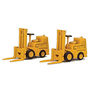 Walthers SceneMaster HO Scale Forklifts/Warehouse Vehicles (2-Pack) Yellow