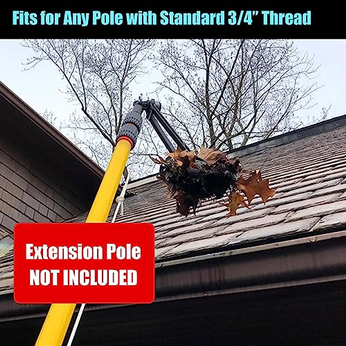 Gutter Cleaning Tools, Cleaning Roof Leaf Tools, Leaf Cleaning Tool, Ground Gutter Cleaner, Roof Gutter Cleaning Tool, Gutter Extension Rain Gutter Cleaners from the Ground