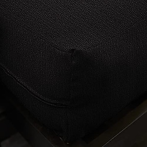 Trupedic x Mozaic - 10 inch Full Size Standard Futon Mattress (Frame Not Included) | Barcelona Black | Great for Kid's Rooms or Guest Areas - Many Color Options